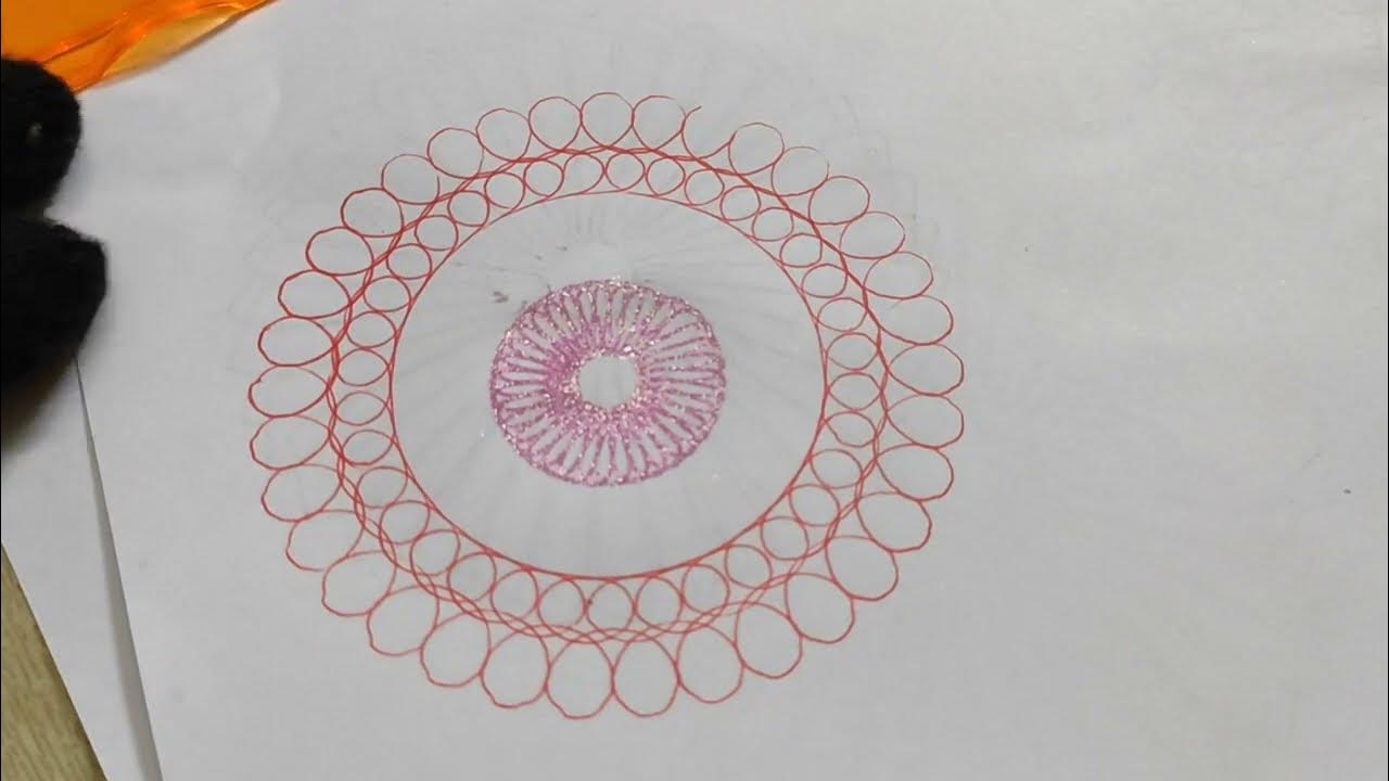 Spirograph Design (Part 9) artwork drawing tutorial - YouTube