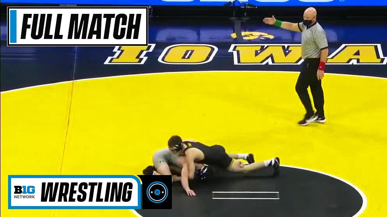 133 LBS: Lucas Byrd (Illinois) vs. #4 Austin DeSanto (Iowa) | 2021 B1G ...