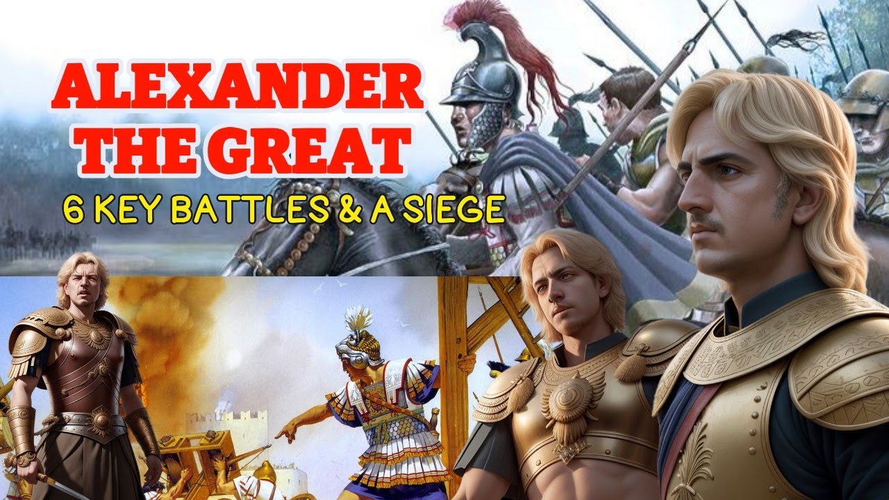 HISTORY OF ALEXANDER THE GREAT : 6 KEY BATTLES AND A SIEGE #history # ...