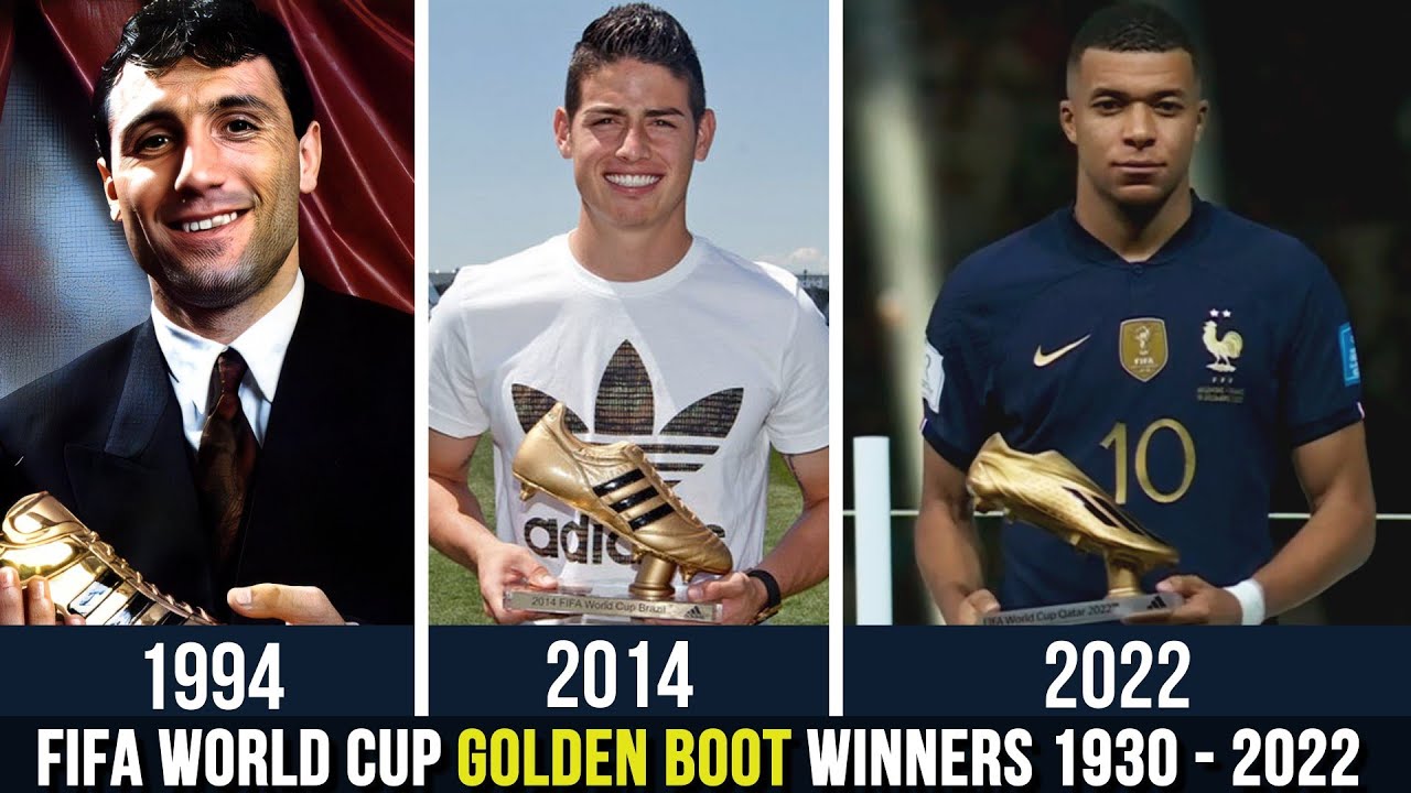 FIFA World Cup Golden Boot Winners II 1930 - 2022 II - YouTube