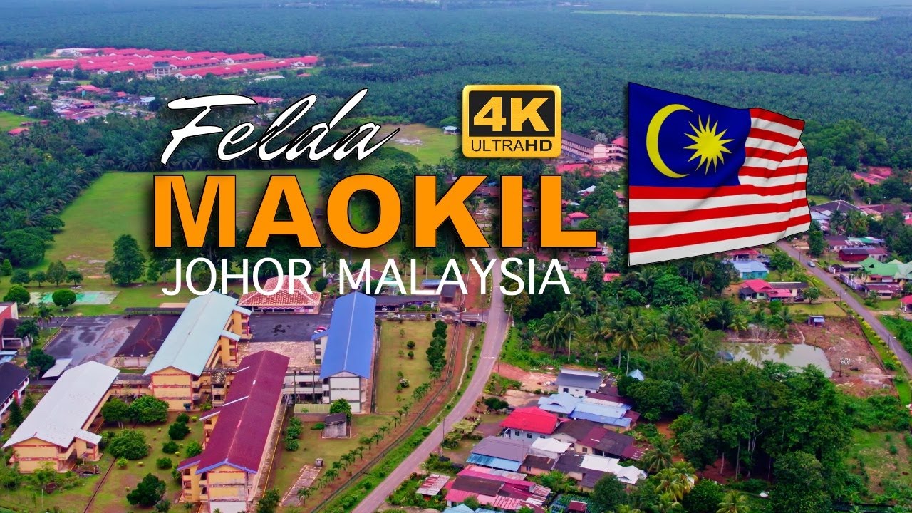 4K Aerial Video Felda Maokil Johor - YouTube
