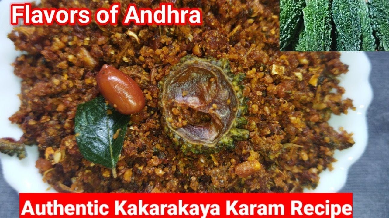 చేదులేకుండా కాకరకాయ కారం పొడి|Kakarakaya Vellulli Karam | Bitter Gourd ...