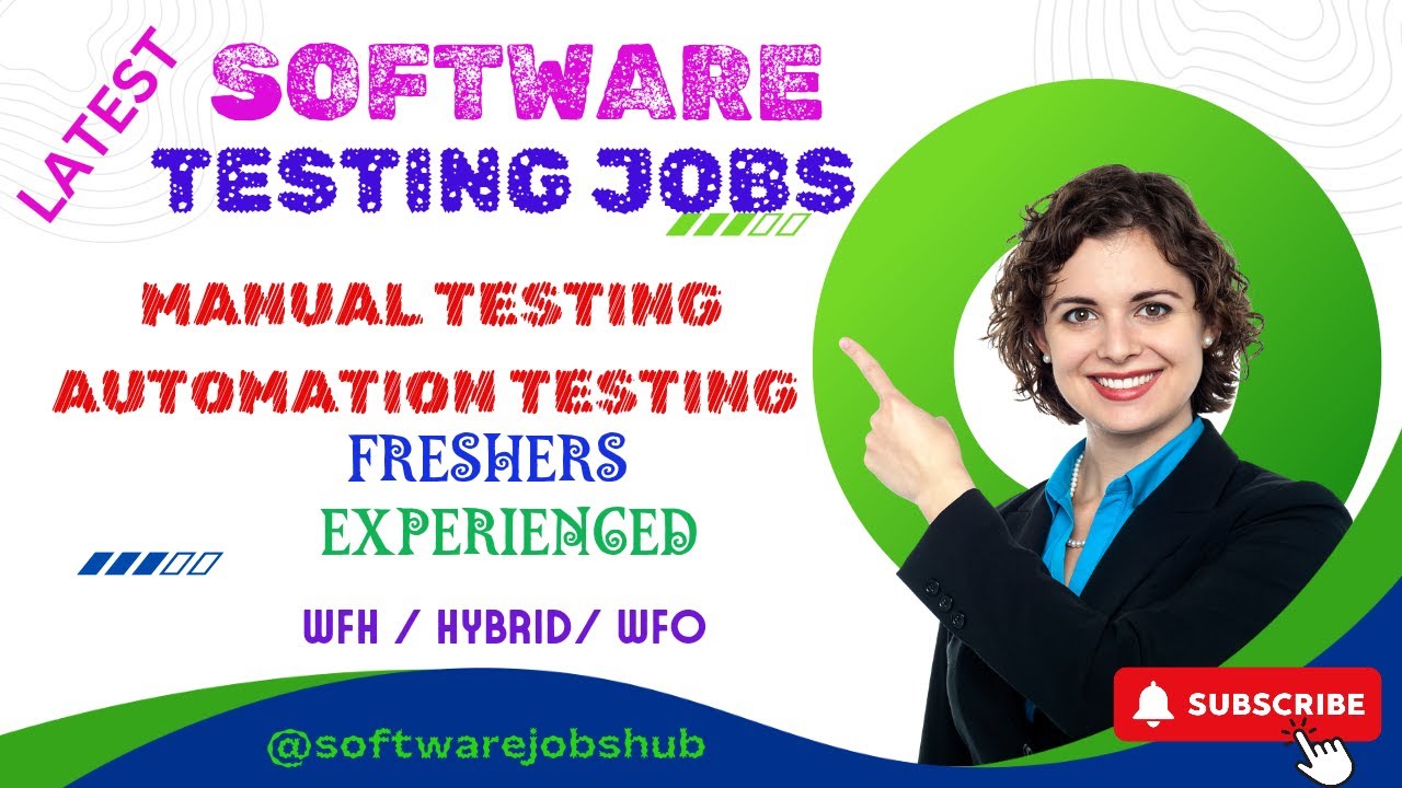 30+ LATEST Software Testing Jobs || Manual || Automation || Freshers ...