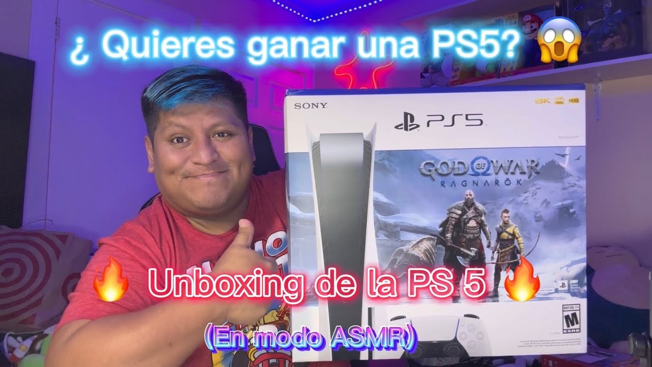 Unboxing Play Station 5 en modo ASMR Relajante con Osito.Peru - YouTube