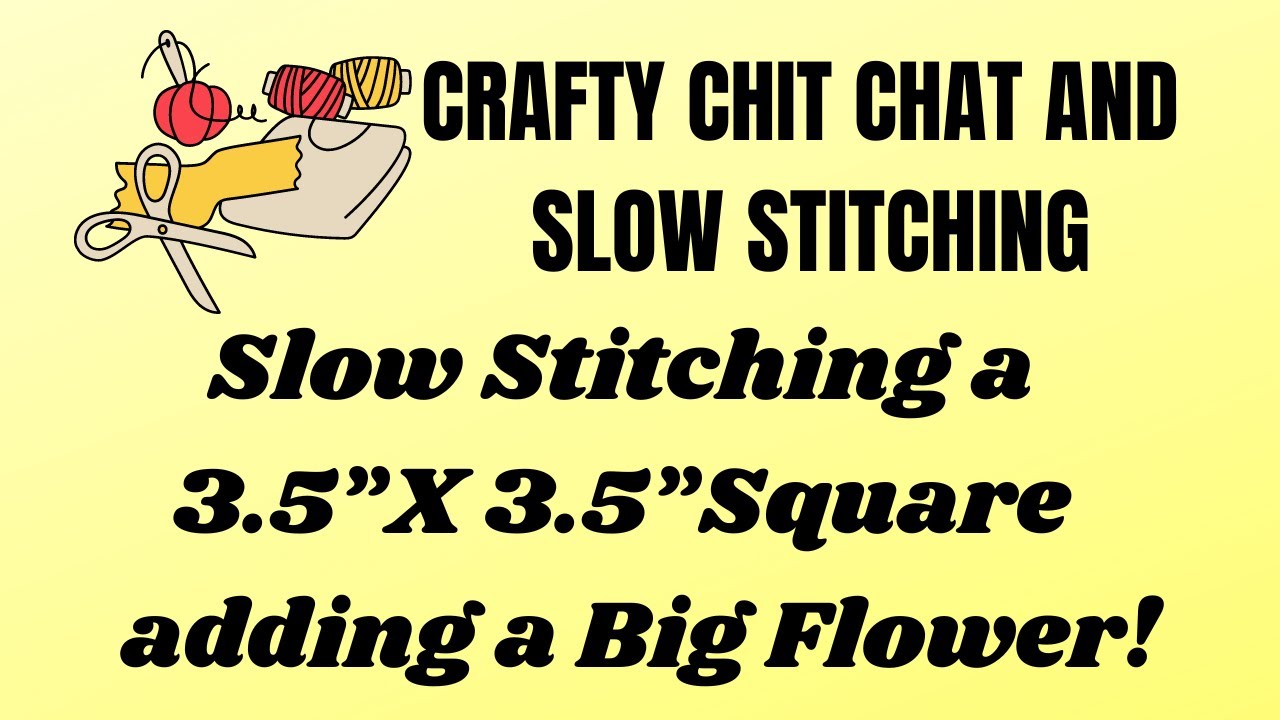 Crafty Chit Chat and Slow Stitching / Adding A Big Fabric Flower ...