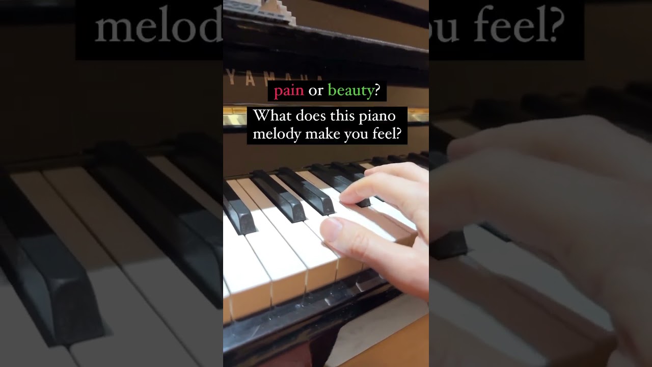 Pain or Beauty? What does this piano melody make you feel? #shorts #piano - YouTube