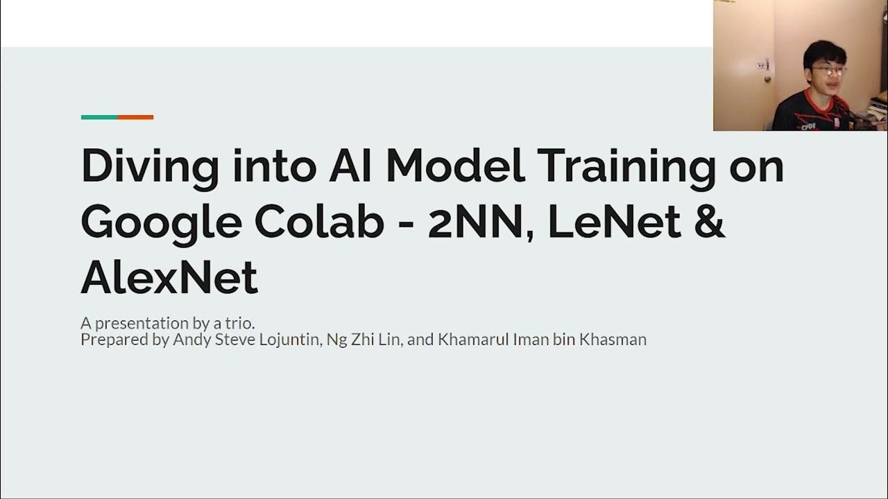 EEEB 4023 - 2NN, Lenet-5 and AlexNet AI Models Compared, on Google Colab - YouTube