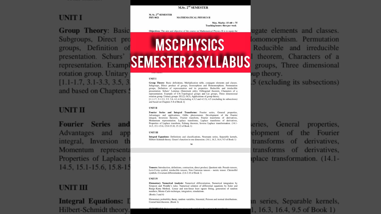 Msc physics syllabus || mathematical|| quantum mechanics||Stastical mechanics # Panjab ...