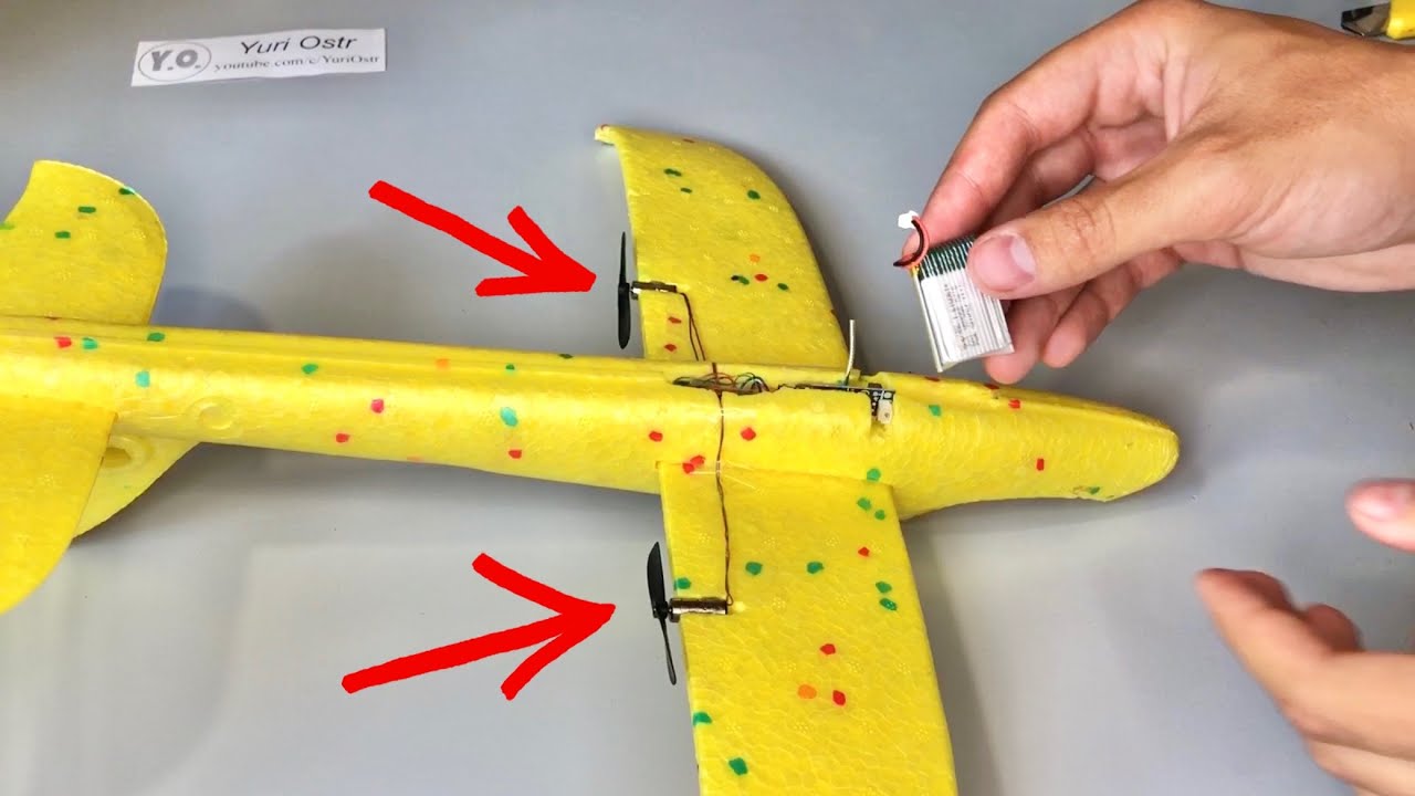 How to Make RC Airplane at Home - Amazing Homemade Airplane - Tutorial ...