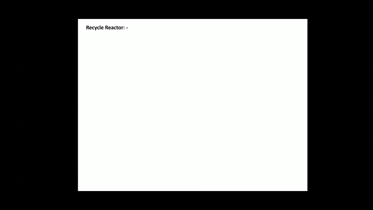 Performance equation of recycle reactor - YouTube