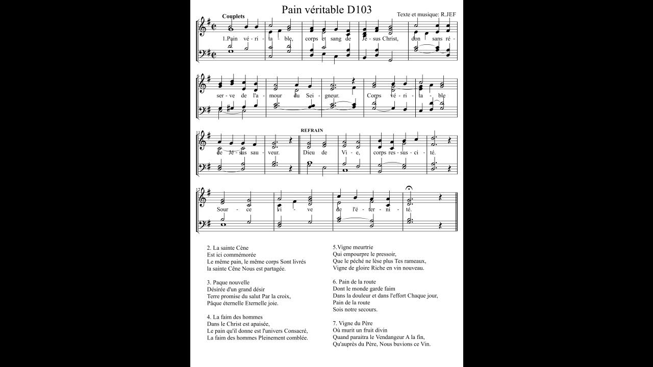 Pain véritable D103 - YouTube