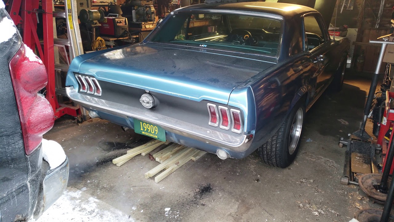 68 mustang idle (LS swap) - YouTube