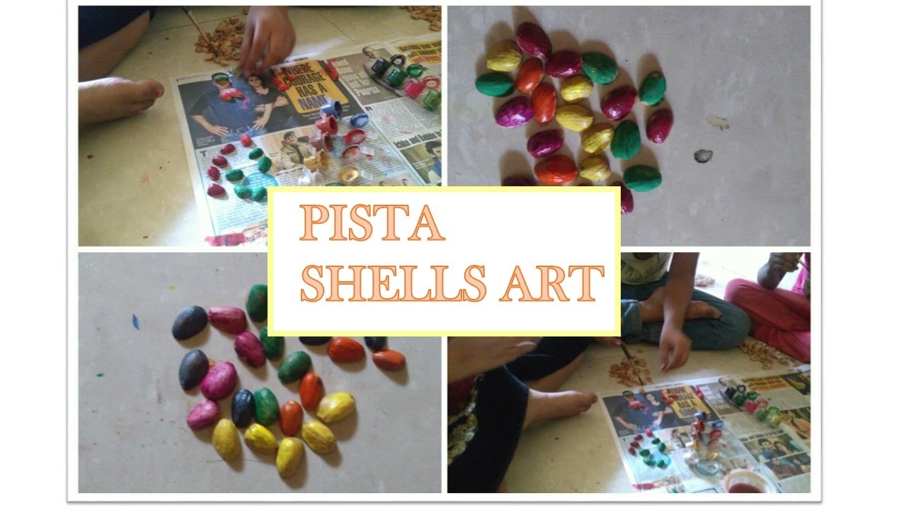 Pista shells art for kids | Best out of waste - YouTube