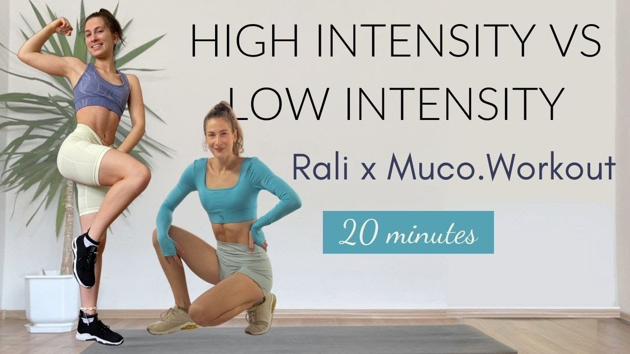 HIGH INTENSITY vs LOW INTENSITY TOTAL BODY | 20 Minute Workout with ...