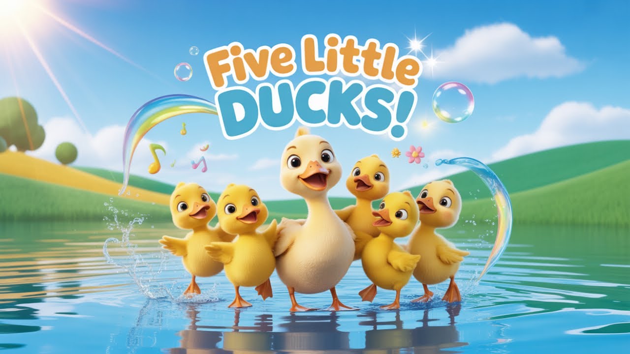 Five Little Ducks Go Quack Quack | Fun Baby Song for Kids | Baby Beats ...