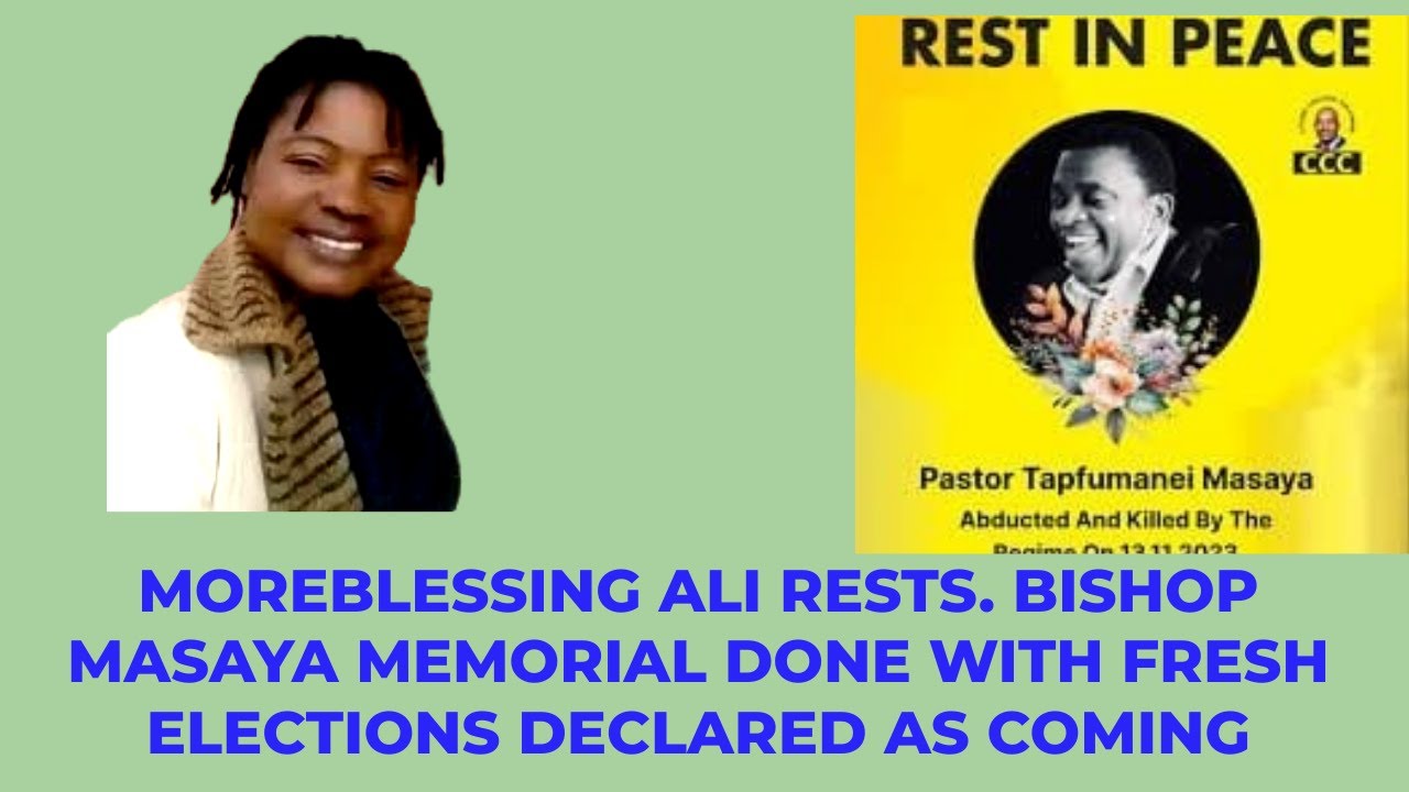MOREBLESSING ALI RESTS. BISHOP MASAYA MEMORIAL DONE WITH FRESH ...