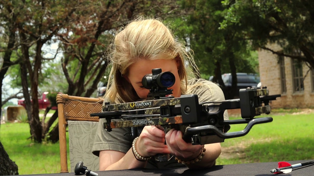 Target Practice with my new Ten Point Crossbow Turbo M1 - YouTube