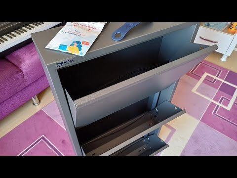 Ceha 3'lü Metal Ayakkabılık - Füme