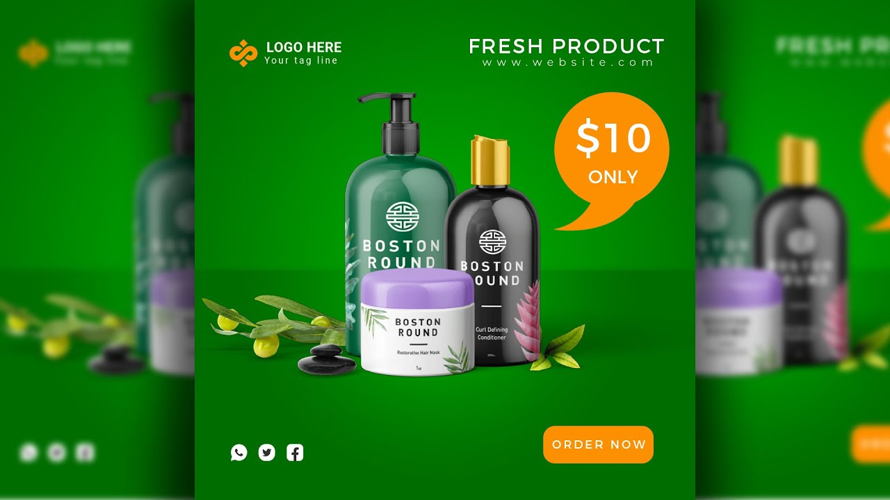 Product manipulation in Photoshop | advertising poster design - YouTube
