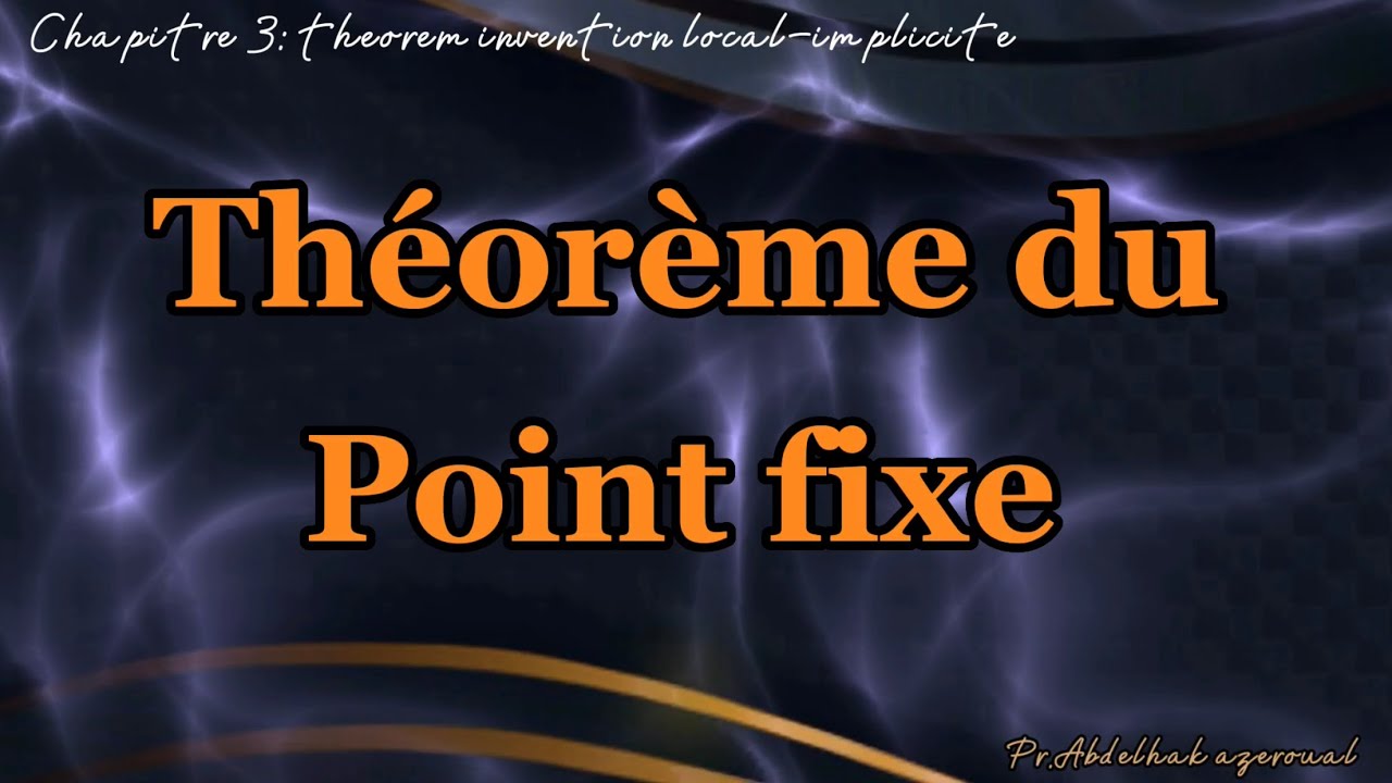 Théorème du point fixe - YouTube