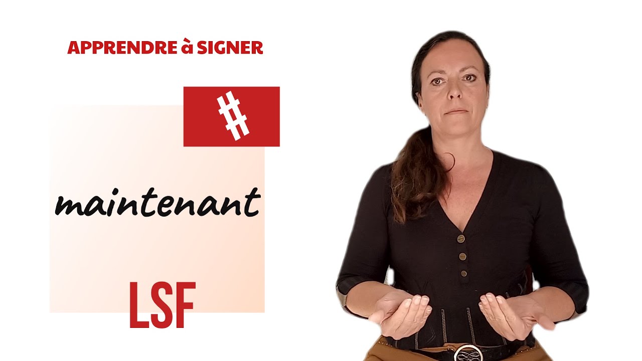 Signer MAINTENANT en LSF (langue des signes française). Apprendre la ...