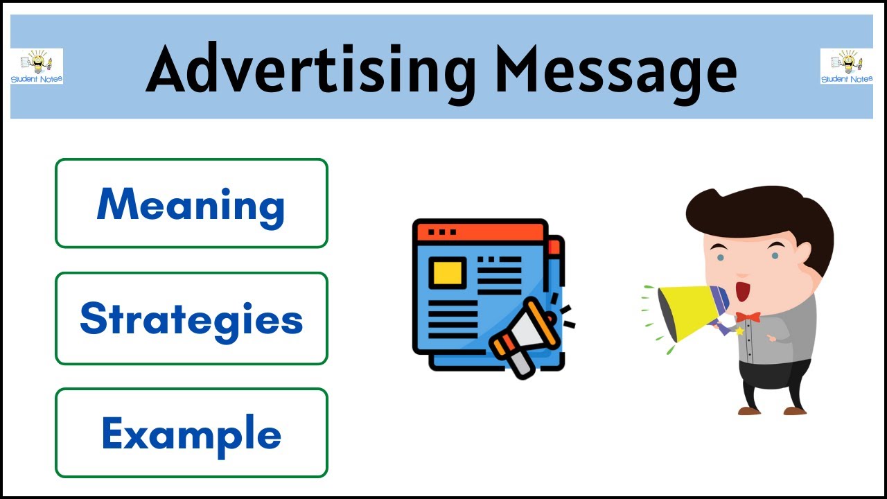 No.62 ~ Advertising Message | Meaning and Strategies | with example ...