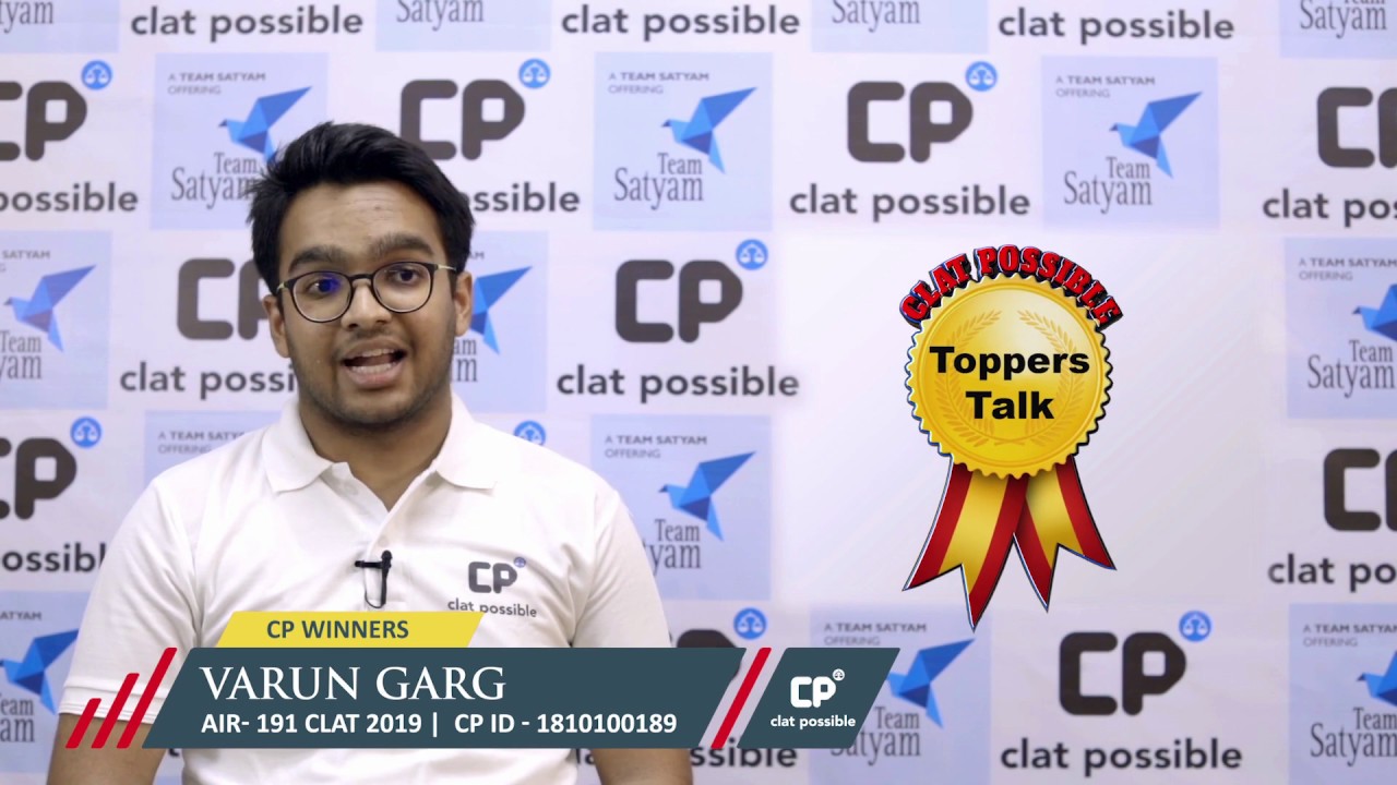 Tips for CLAT/AILET Exam by Varun Garg CLAT 2019 AIR 191 - YouTube