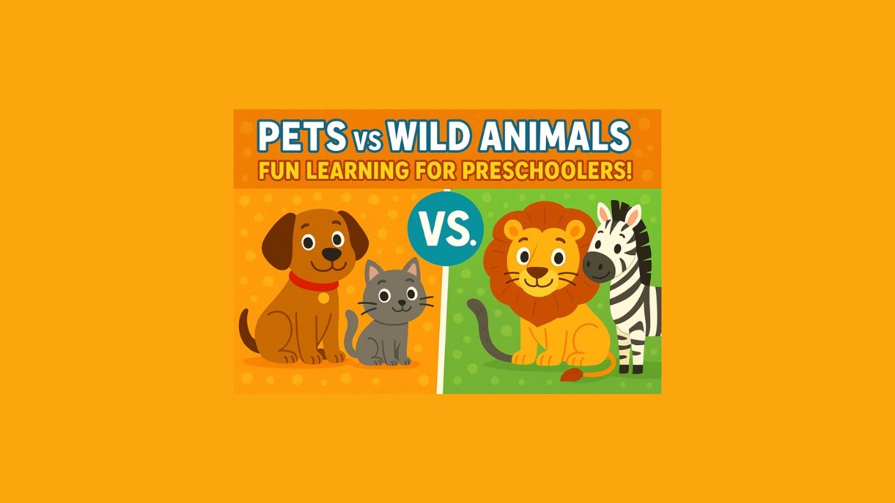 Pets vs. Wild Animals | Fun Learning for Preschoolers! 🐶🦁 - YouTube