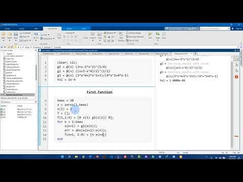 Fixed Point Method | Numerical Methods in Matlab - YouTube