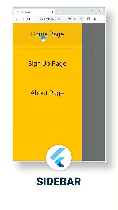 📱😎 How to make a Sidebar in Flutter. - YouTube