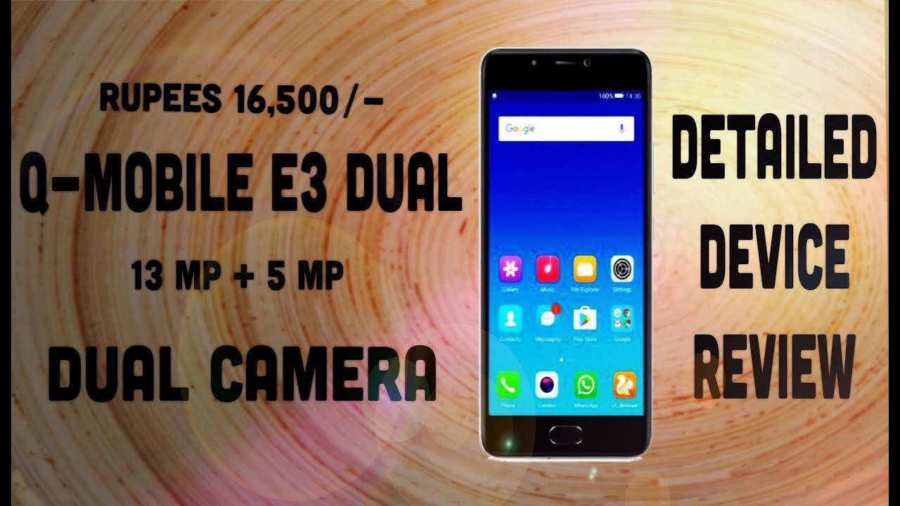 QMobile E3 Dual (Dual Camera in budget) Full Review RS.16,500 ...