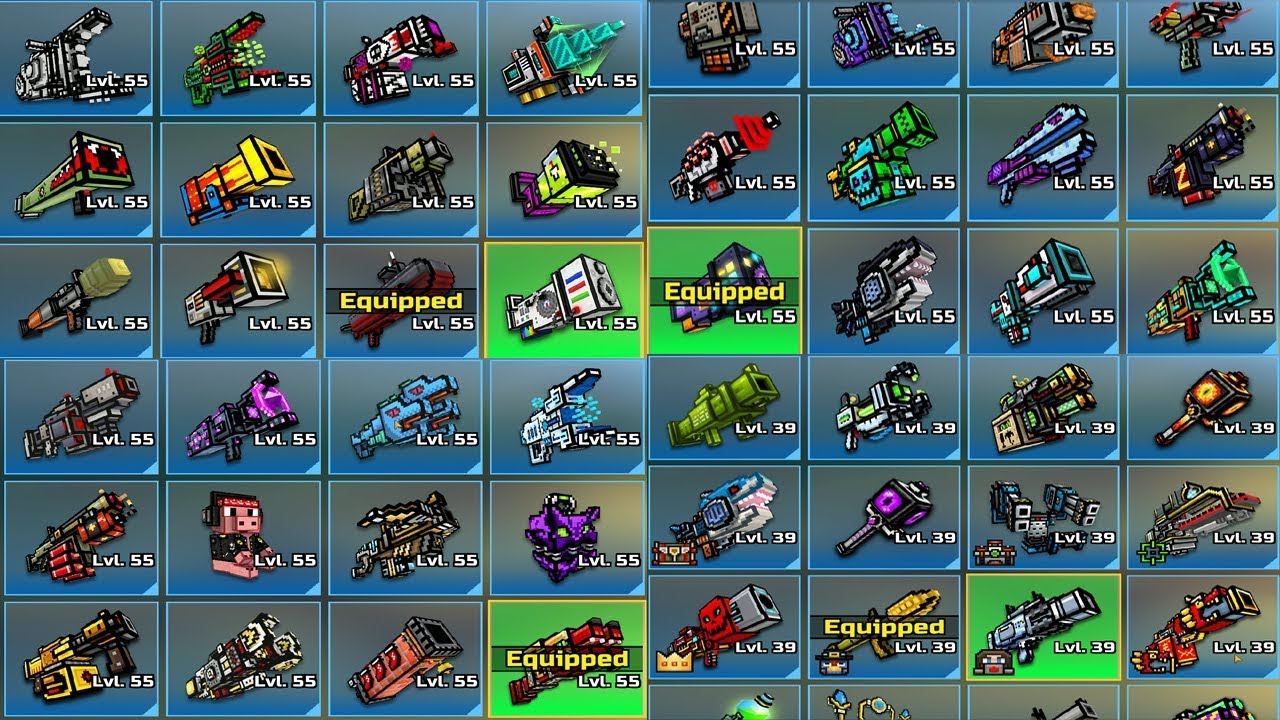 Pixel Gun 3D - Using Heavy Weapons Challenge - YouTube