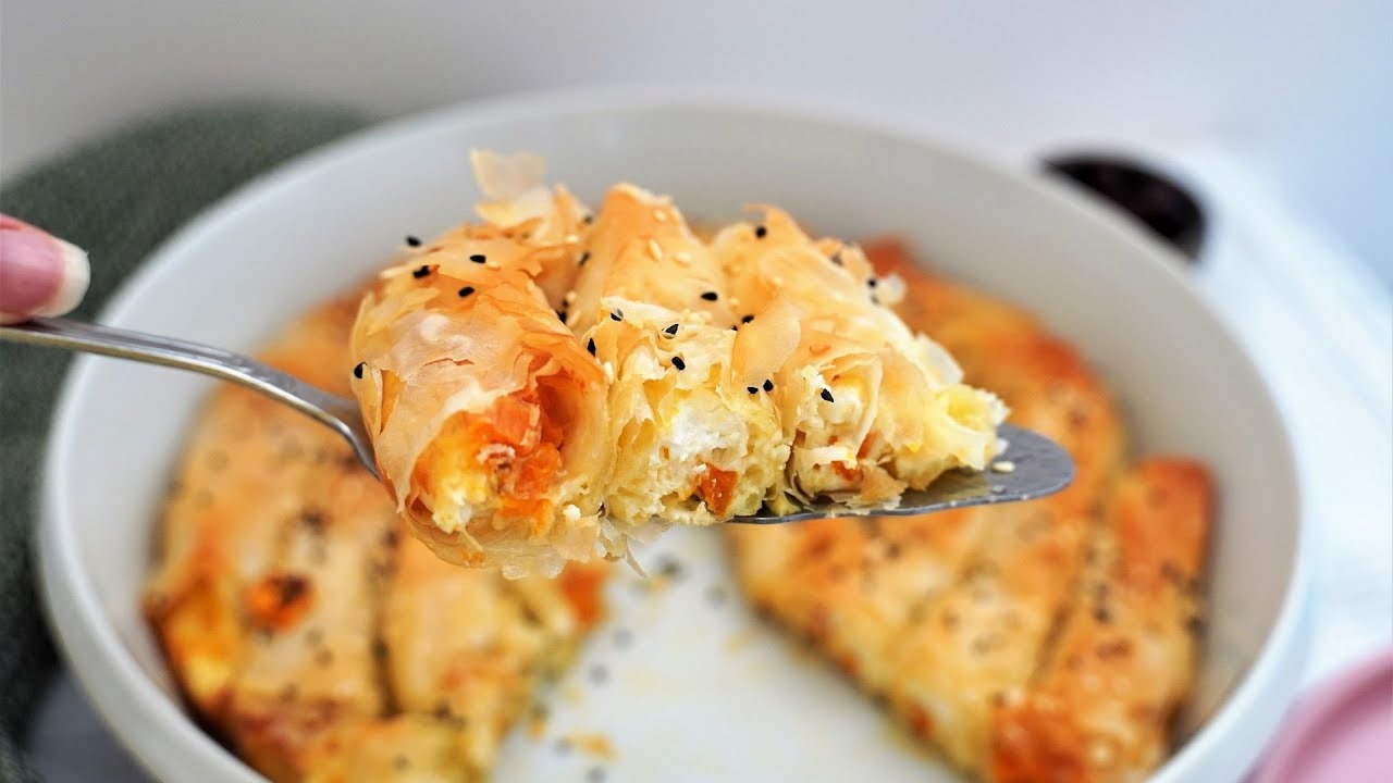 Crispy Cheese Filo Pastry || How to Make Cheese Filo Pie - YouTube