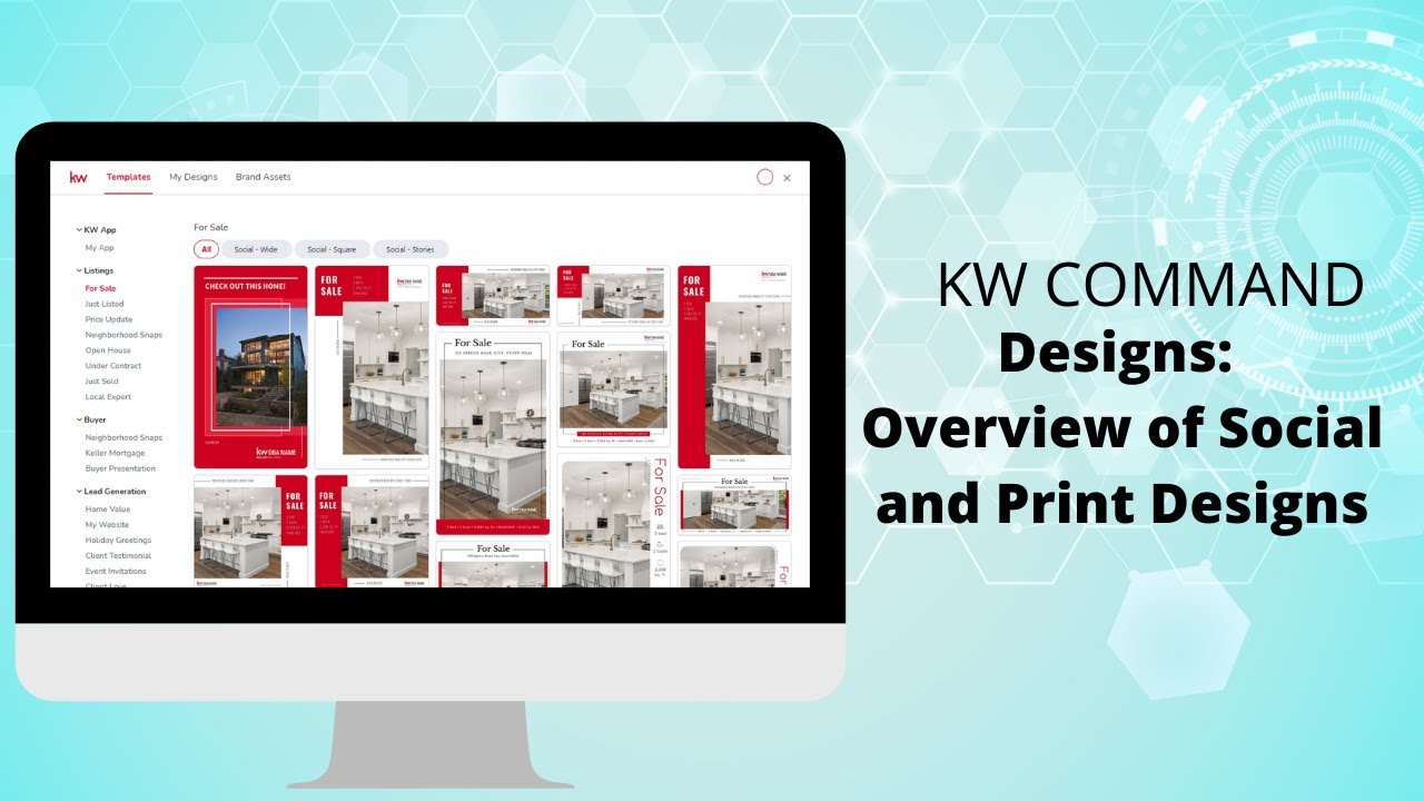 KW Command: Designs - Overview of Social & Print Designs - YouTube
