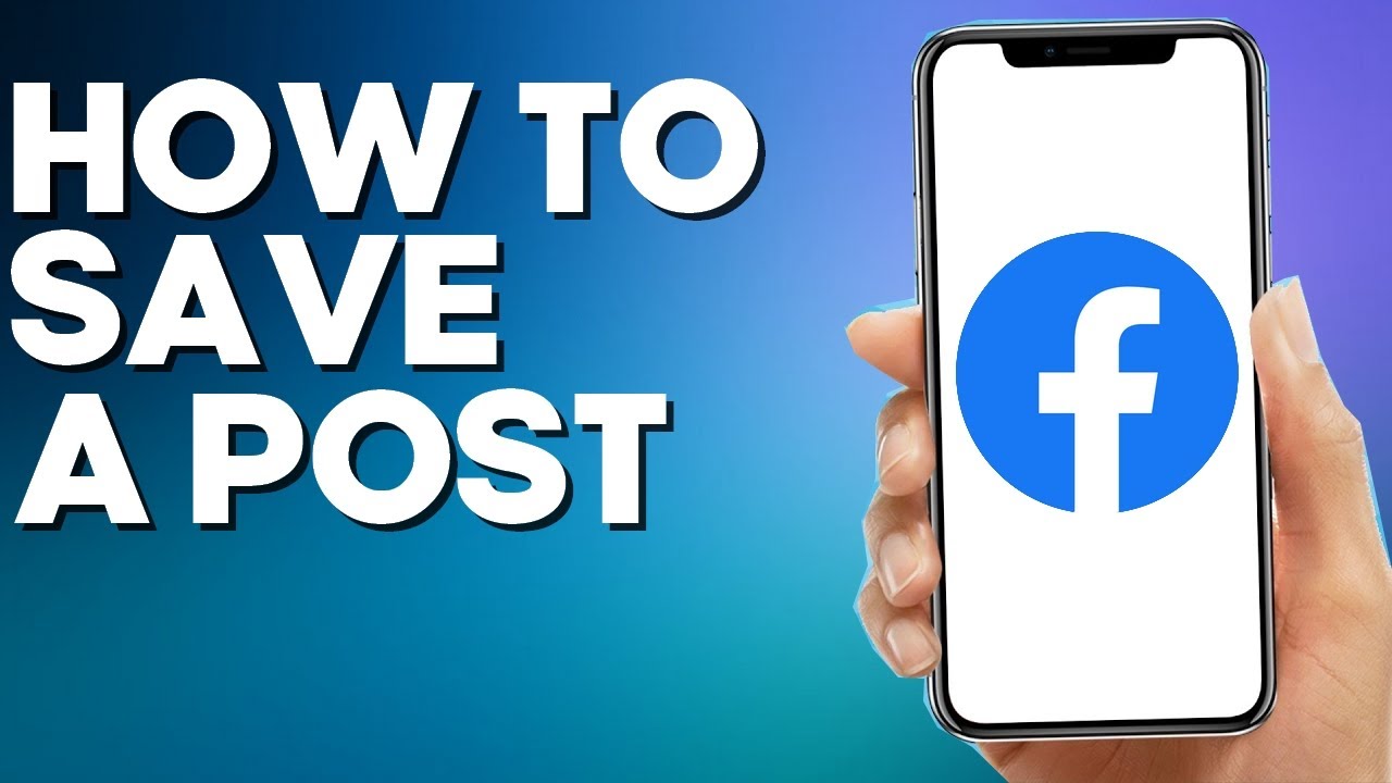 How to Save a Post on Facebook Mobile App - YouTube