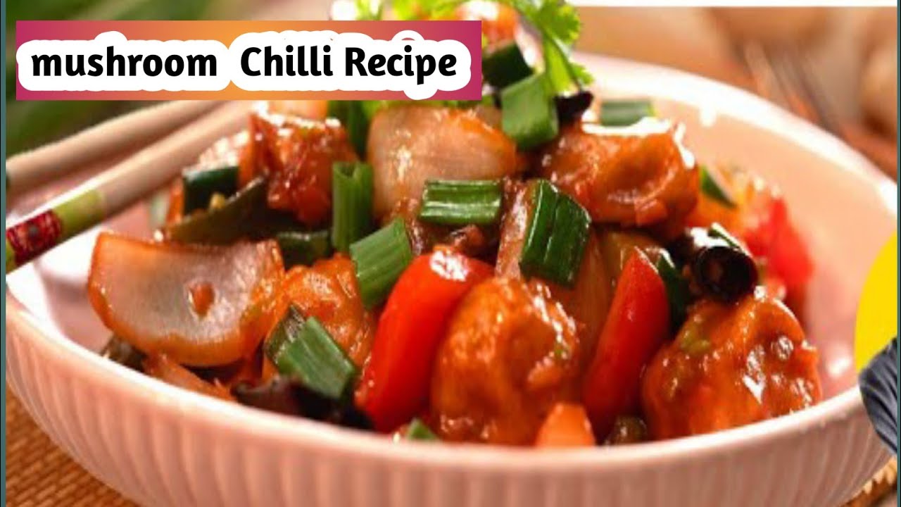 mushroom chilli recipe |mushroom chilli dry recipe|mushroom recipes ...