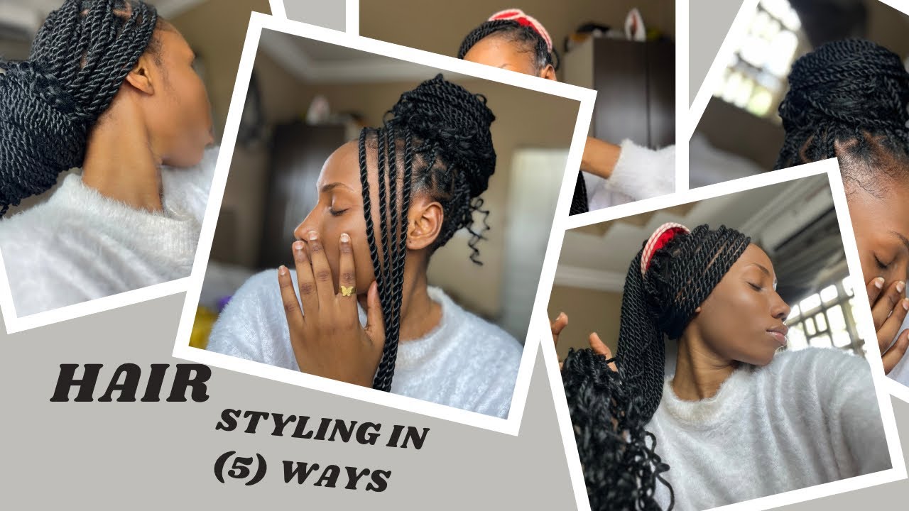 5 SIMPLE WAYS TO STYLE YOUR BRAIDS // step by step - YouTube