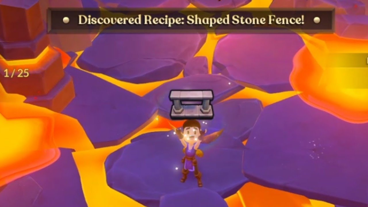 Fae Farm - Shaped Stone Fence Recipe Location - YouTube