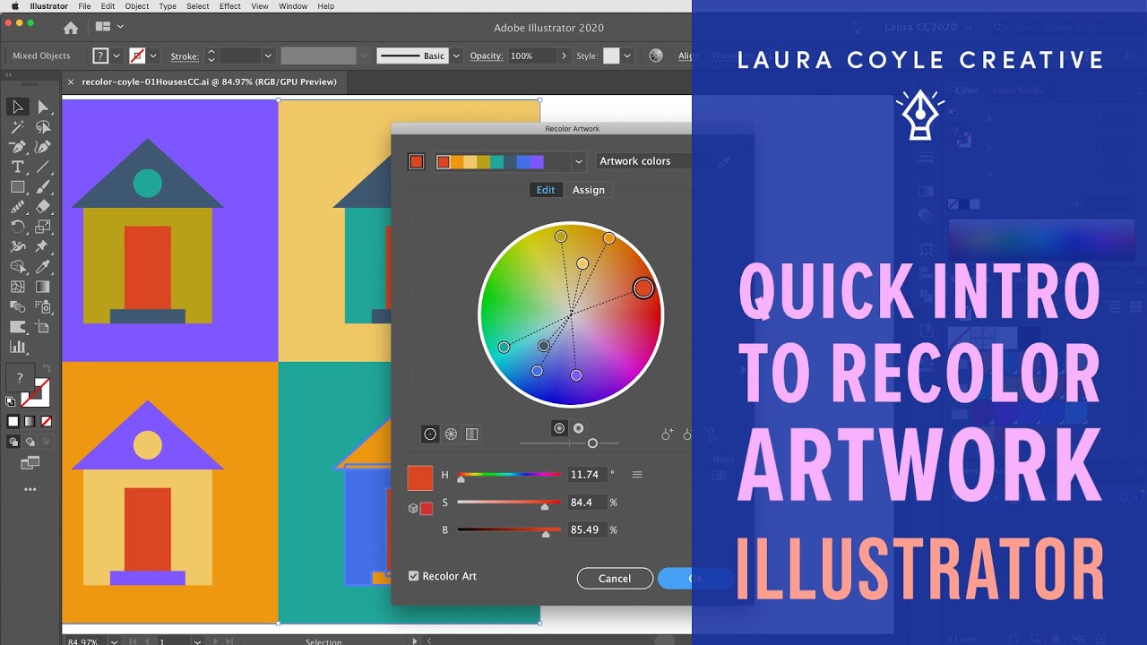 Recolor Artwork In Adobe Illustrator Quick Tutorial 2020 YouTube recolor-artwork-in-adobe-illustrator-quick-tutorial-2020-youtube
