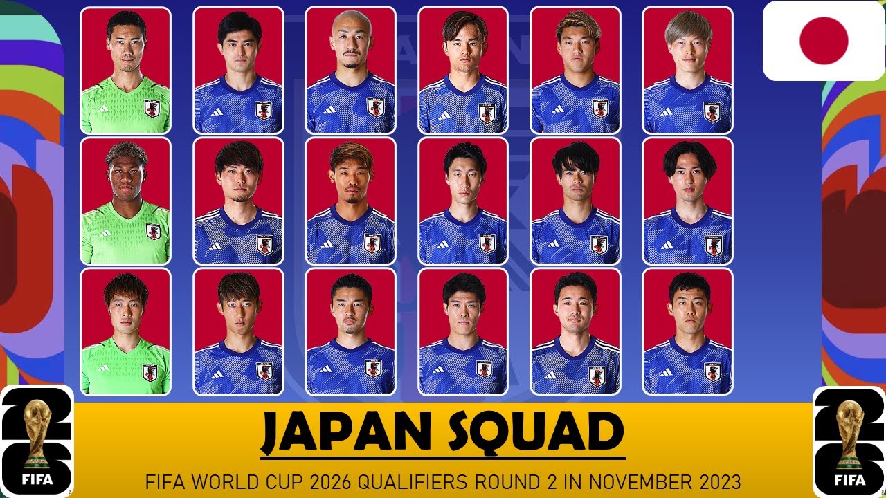 🔵⚪ JAPAN 🇯🇵 SQUAD for FIFA World Cup 2026 Qualifiers Round 2 in ...