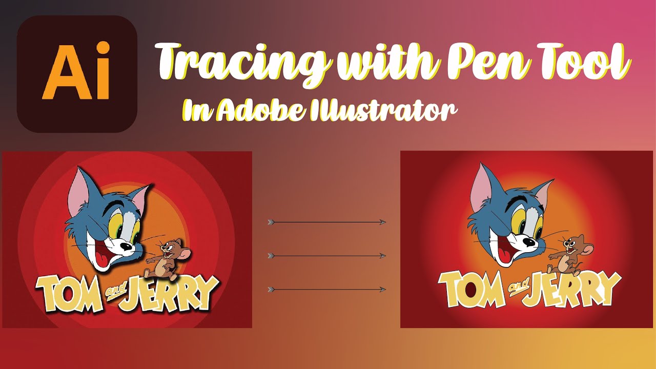 Adobe Illustrator | Tracing with Pen Tool | Vector Tracing - YouTube