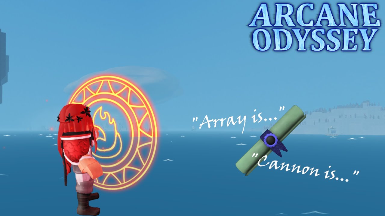 I used Array & Cannon in Combat | Arcane Odyssey PVP (Roblox | Empires ...