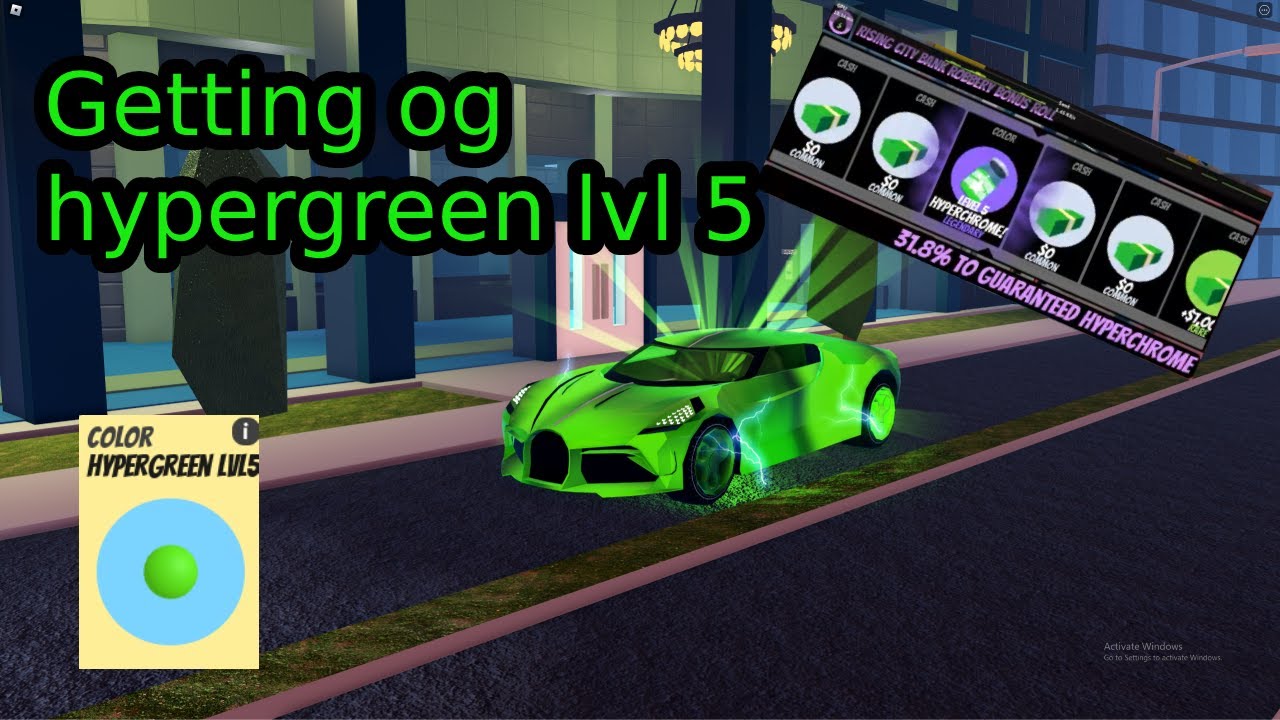 Getting og hypergreen lvl 5 - YouTube