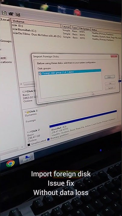 Import foreign disk issue fix #shots shorts video - YouTube