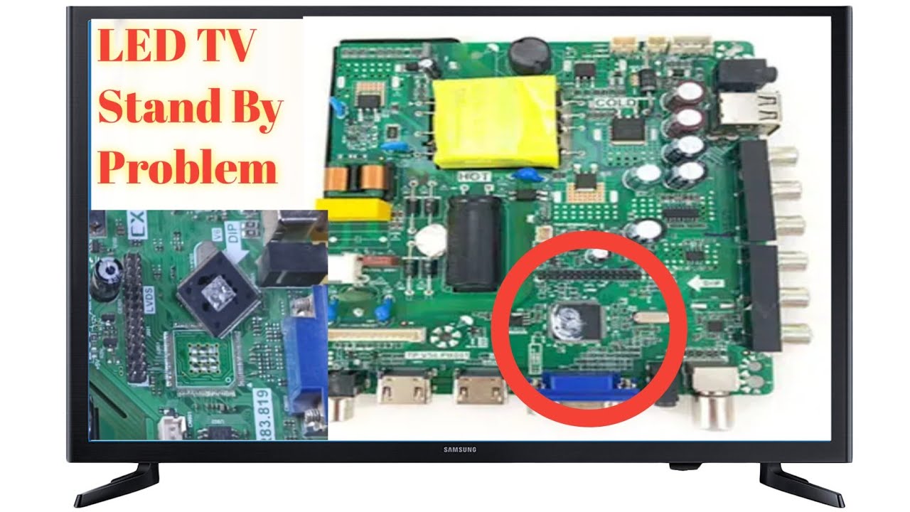 LED TV Stand By Problem Repair | Automatic On Off Problem | #ameertv #T ...