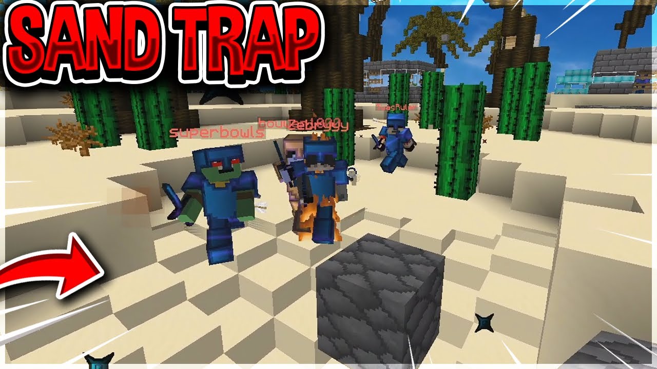 Hidden Sand Fall Trap... | Minecraft HCF - YouTube