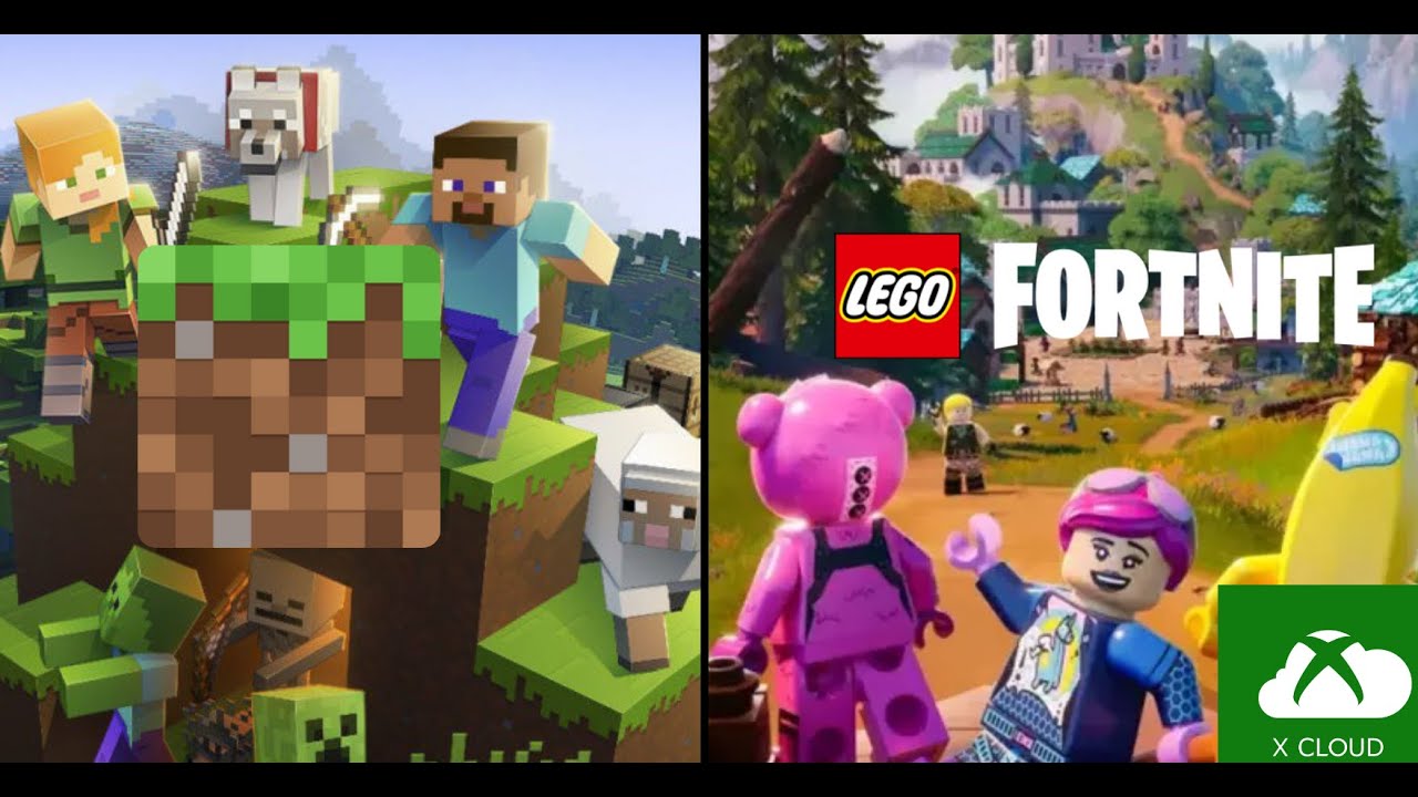 Minecraft Bedrock vs Lego Fortnite - YouTube