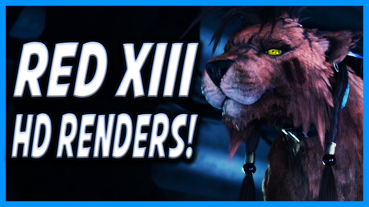Red XIII HD Renders Revealed At FF7 Remake Skytree Event! - YouTube
