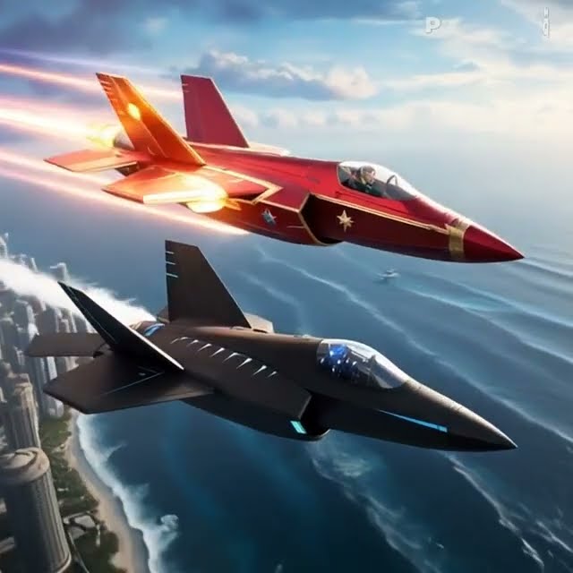 Epic Fighter Jet Race Animation – Supersonic Showdown in the Skies ...