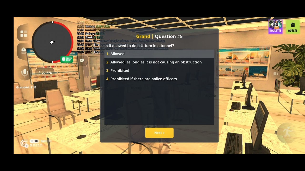 grand mobile RP driving licence question and answers - YouTube